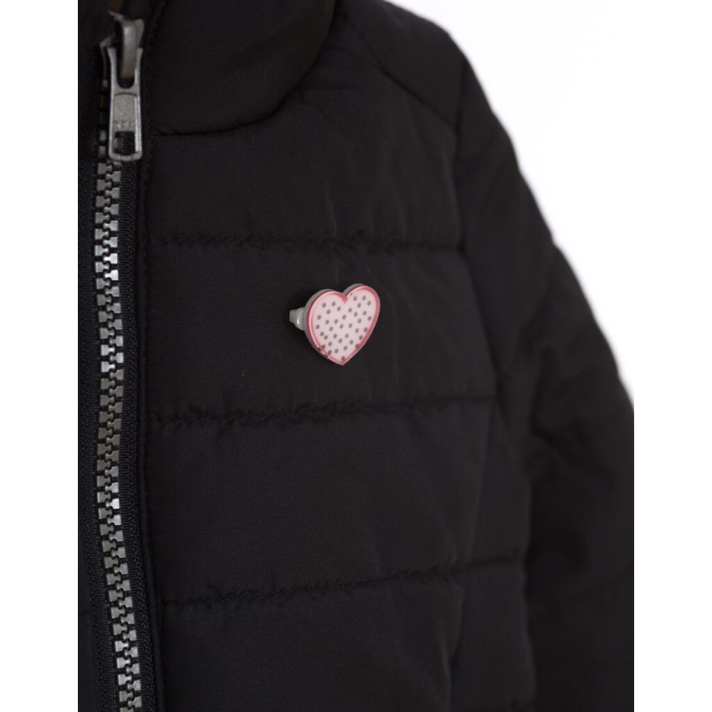 Geaca fete, impermeabila, cu insigne - eMAG.ro