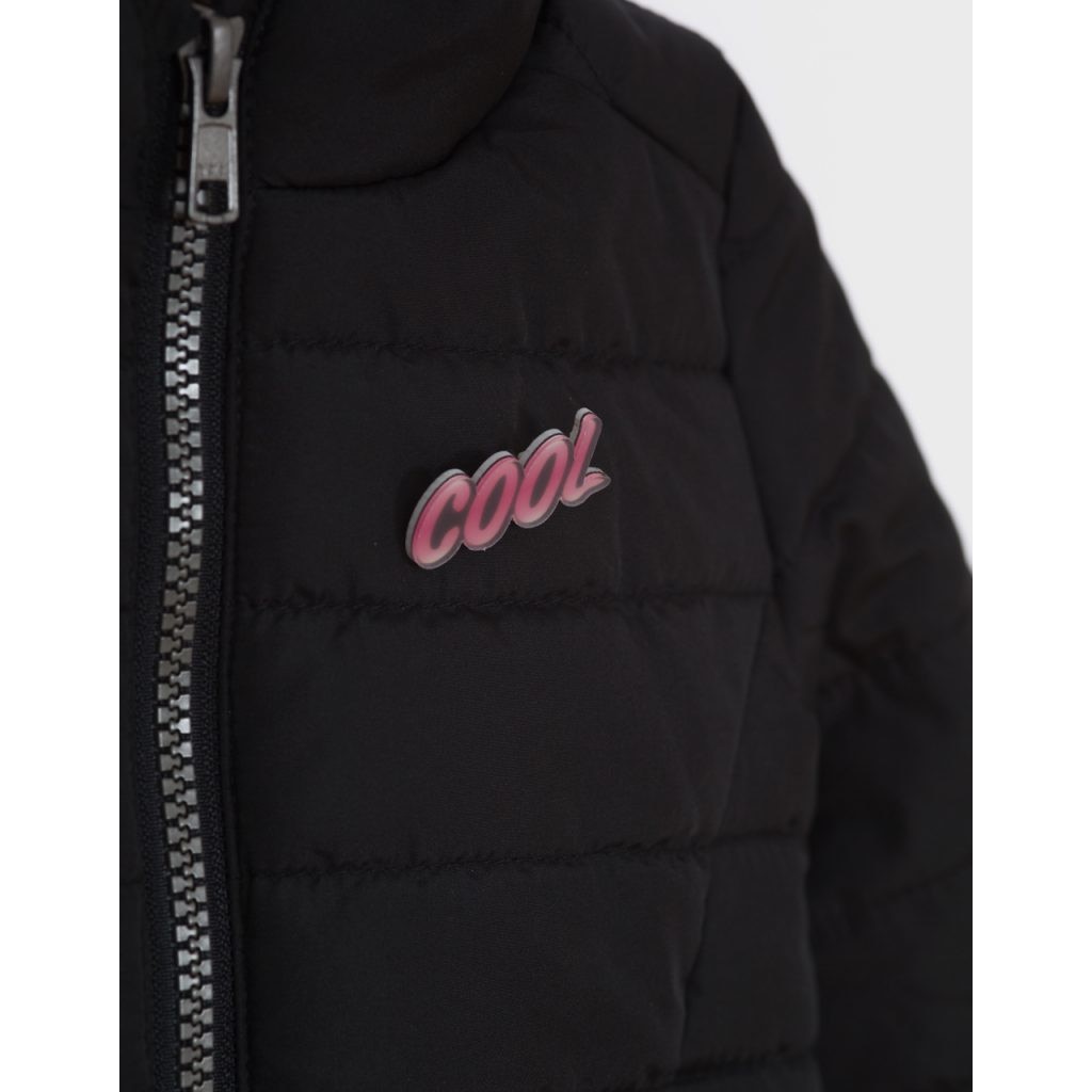 Geaca fete, impermeabila, cu insigne - eMAG.ro