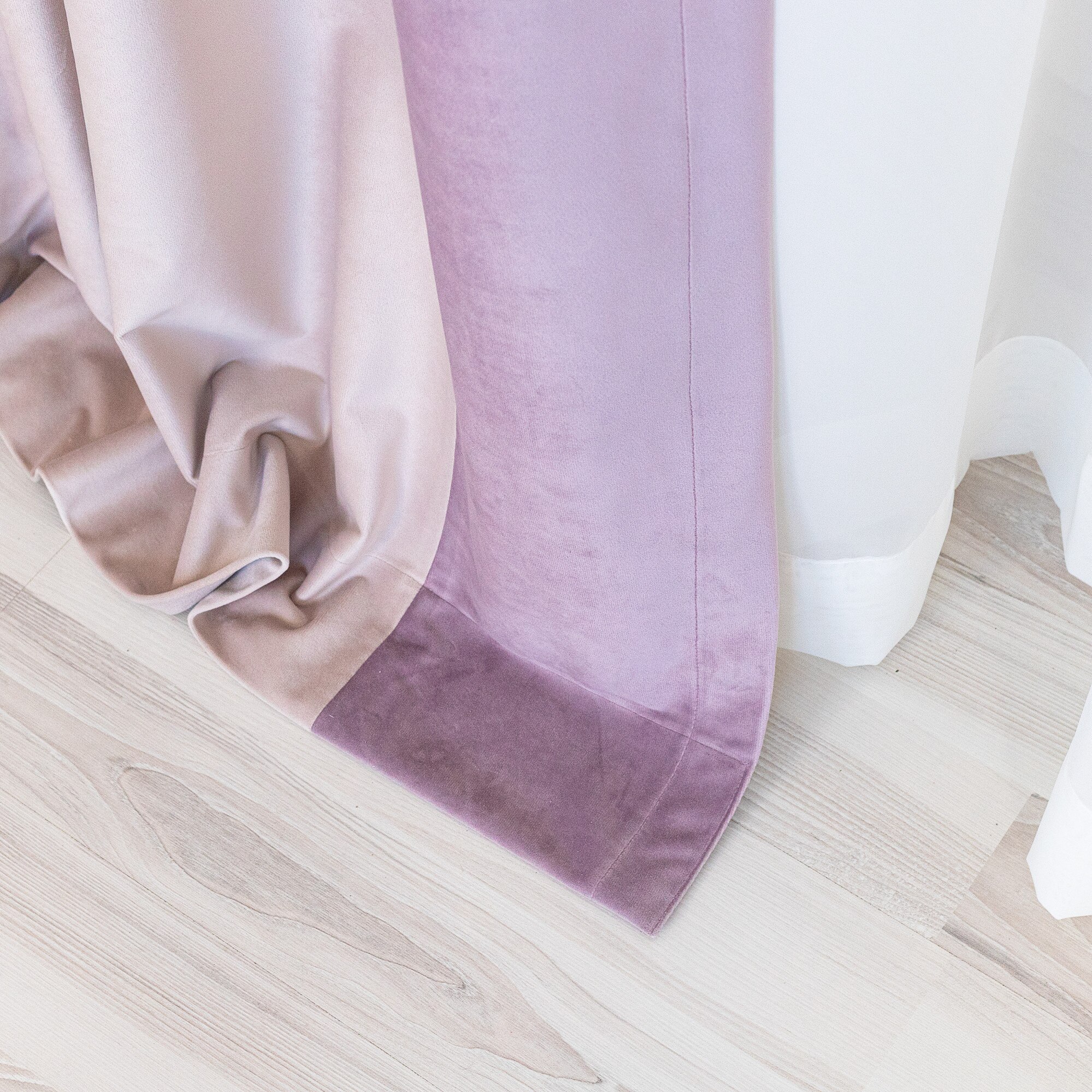 Set Draperii Catifea, Crem-Roz, 300x260 cm - eMAG.ro