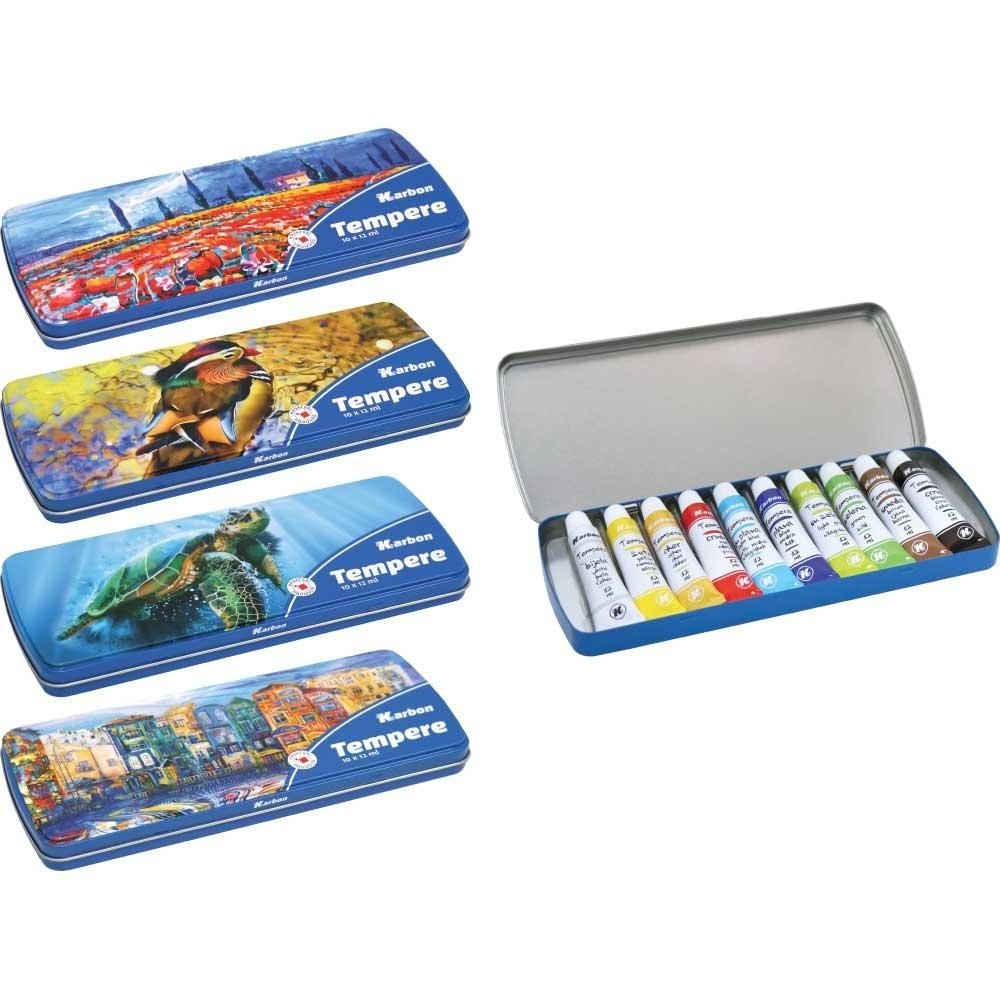 Set Acuarele, Karbon, 10 culori, Multicolor - eMAG.ro