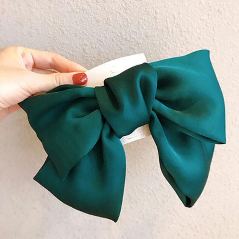 Clama de par, accesorizata cu funda supradimensionata, verde, EFAYN ...