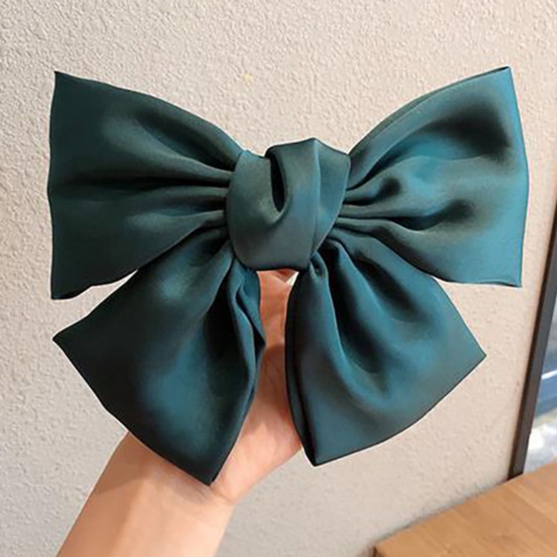 Clama de par, accesorizata cu funda supradimensionata, verde, EFAYN ...