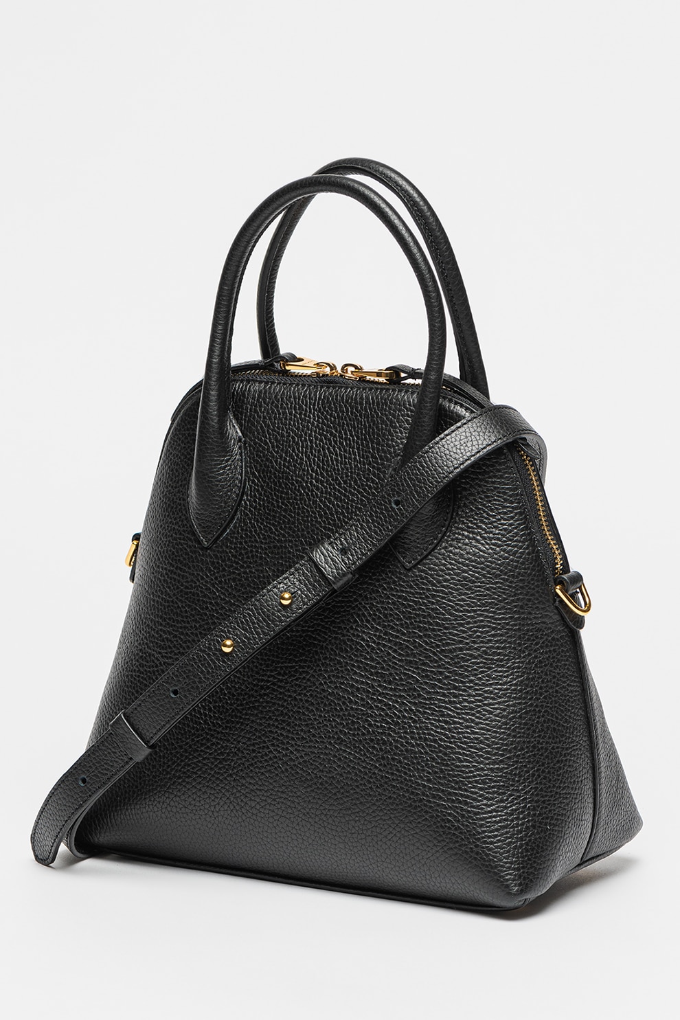 COCCINELLE, Geanta de piele cu bareta de umar Gladys, Negru - eMAG.ro