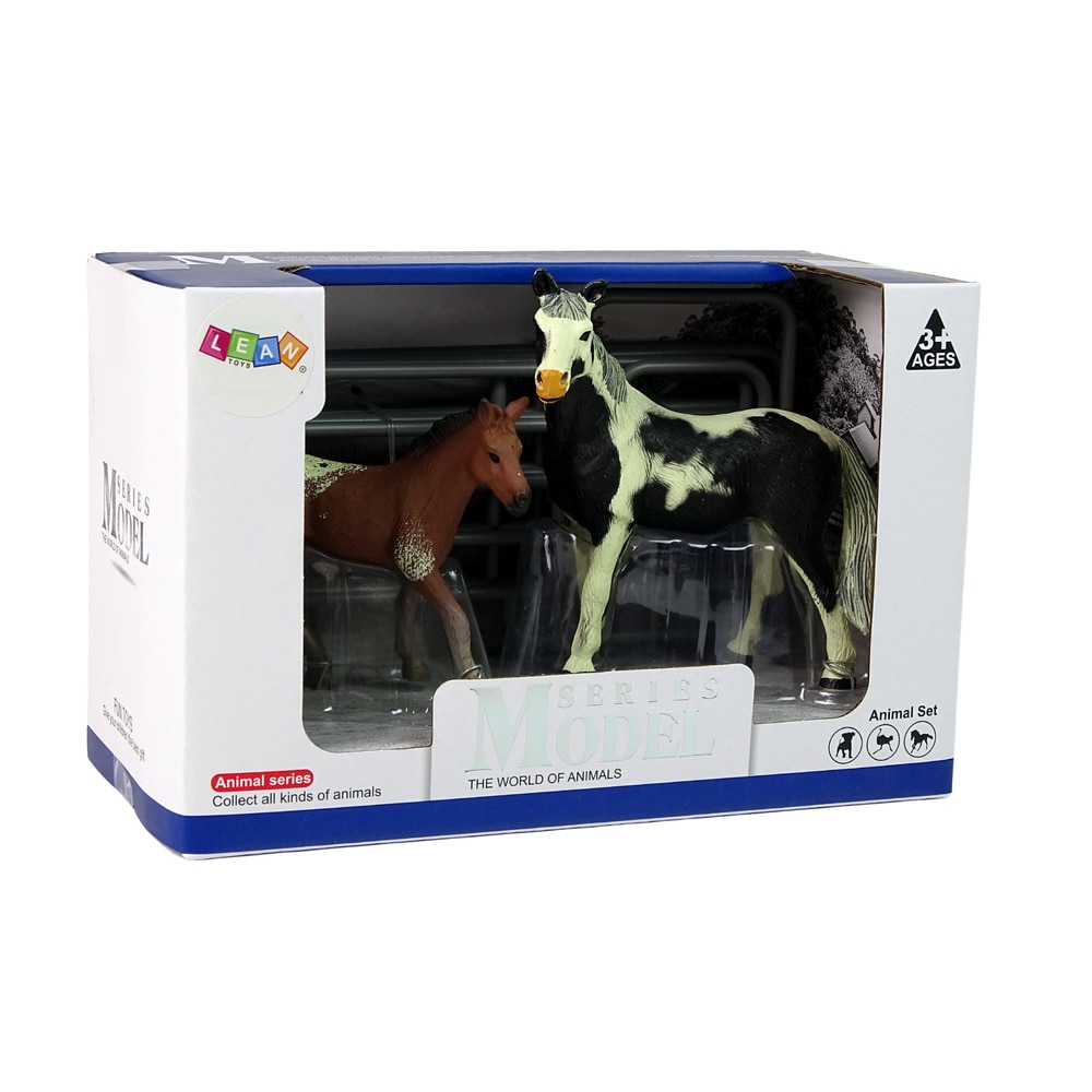 Set 2 figurine, Lean Toys, Cal cu manz, Multicolor - eMAG.ro