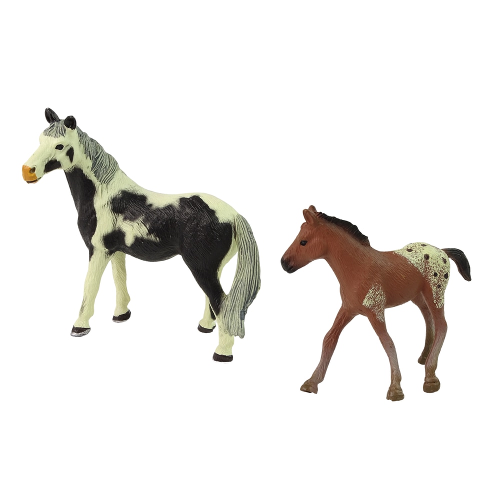 Set 2 figurine, Lean Toys, Cal cu manz, Multicolor - eMAG.ro