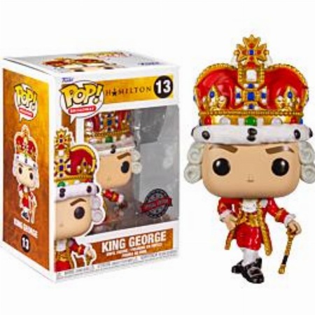 Figurina Broadway: Hamilton - King George, Funko POP, 10cm, +3 ani ...