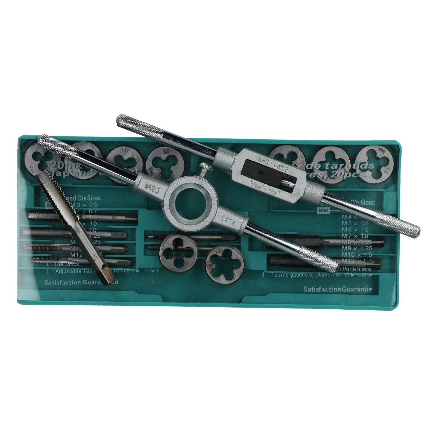Trusa 20 piese filiere M3-M12 si tarozi 3-12mm - eMAG.ro
