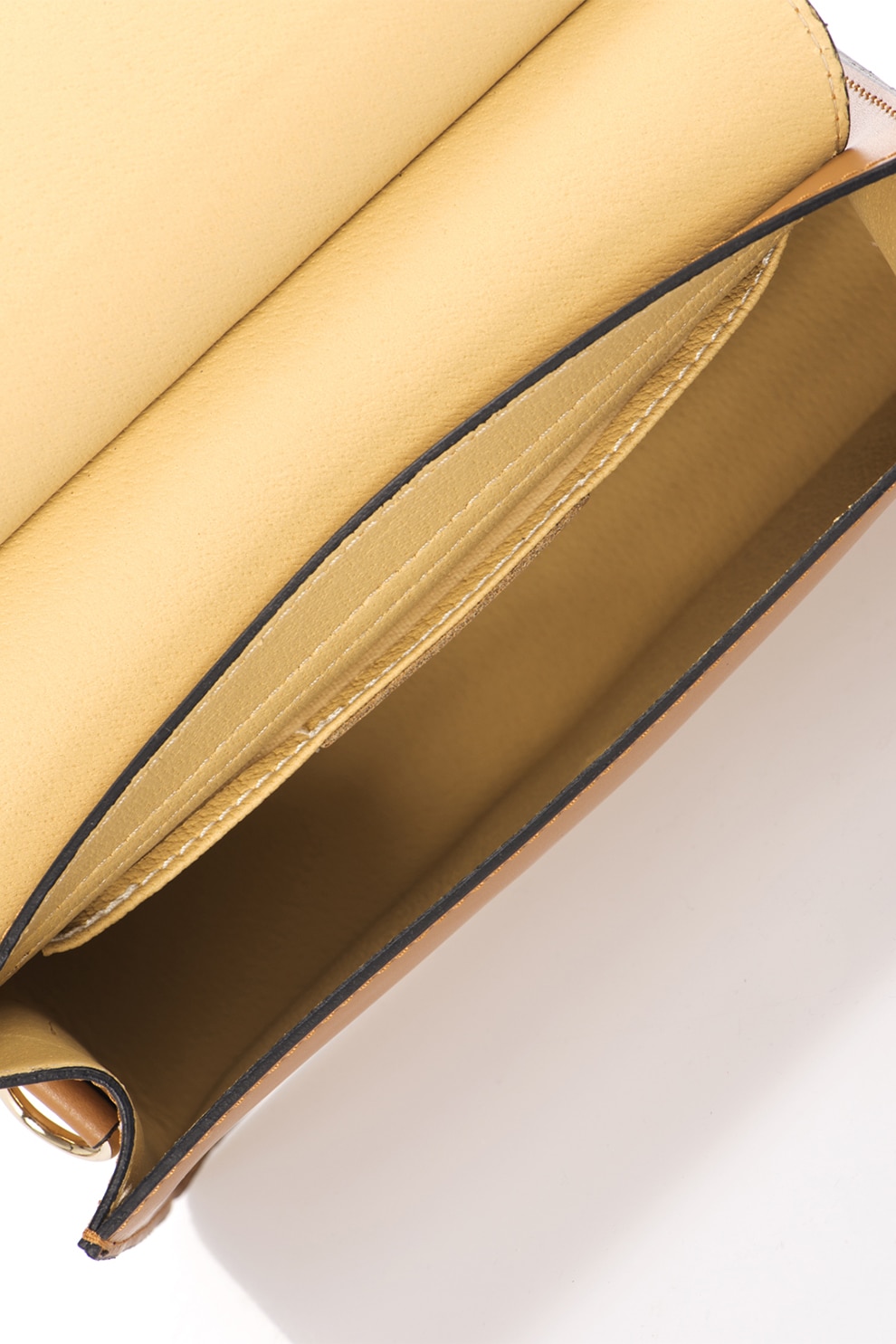 Massimo Castelli, Geanta crossbody din piele cu bareta detasabila din lant, Portocaliu persan ...