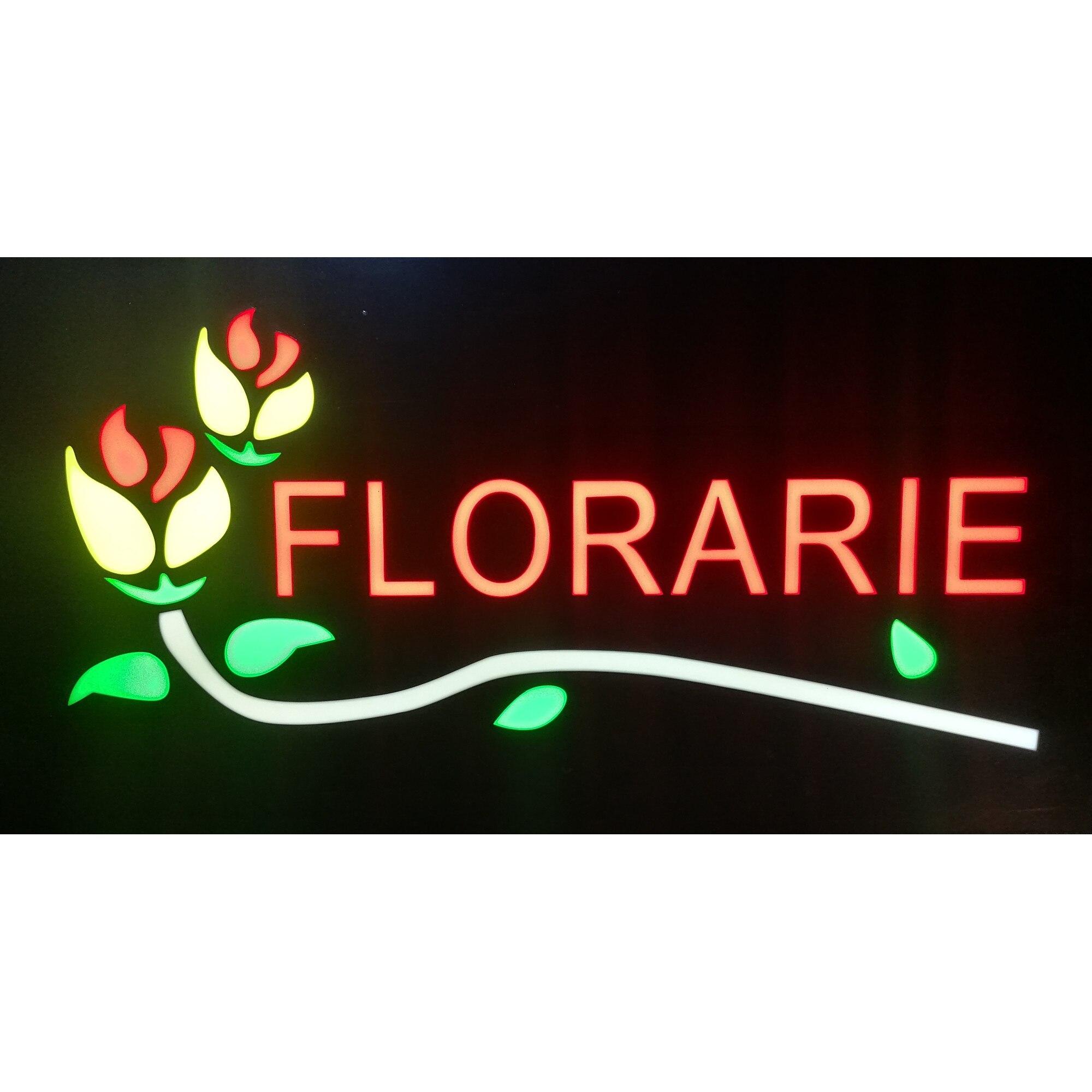 Reclama luminoasa Ledstar, FLORARIE, de exterior / interior, 44 x 24 cm ...