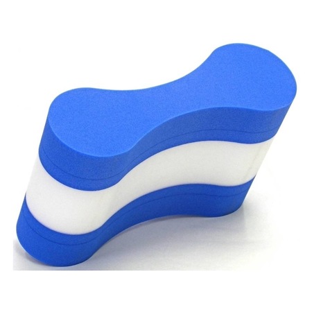 Pluta inot in forma de 8 Epsan, 22.5x12cm, Polietilena, Albastru/Alb ...