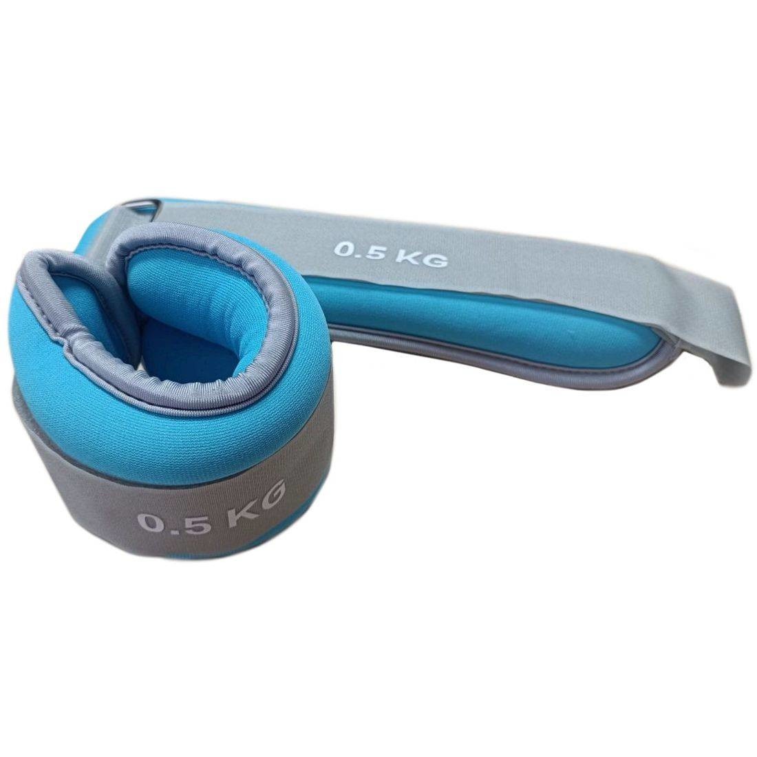 Set 2 greutati corporale, Madej, Neopren, Albastru/gri, 2 x 0.5 kg ...