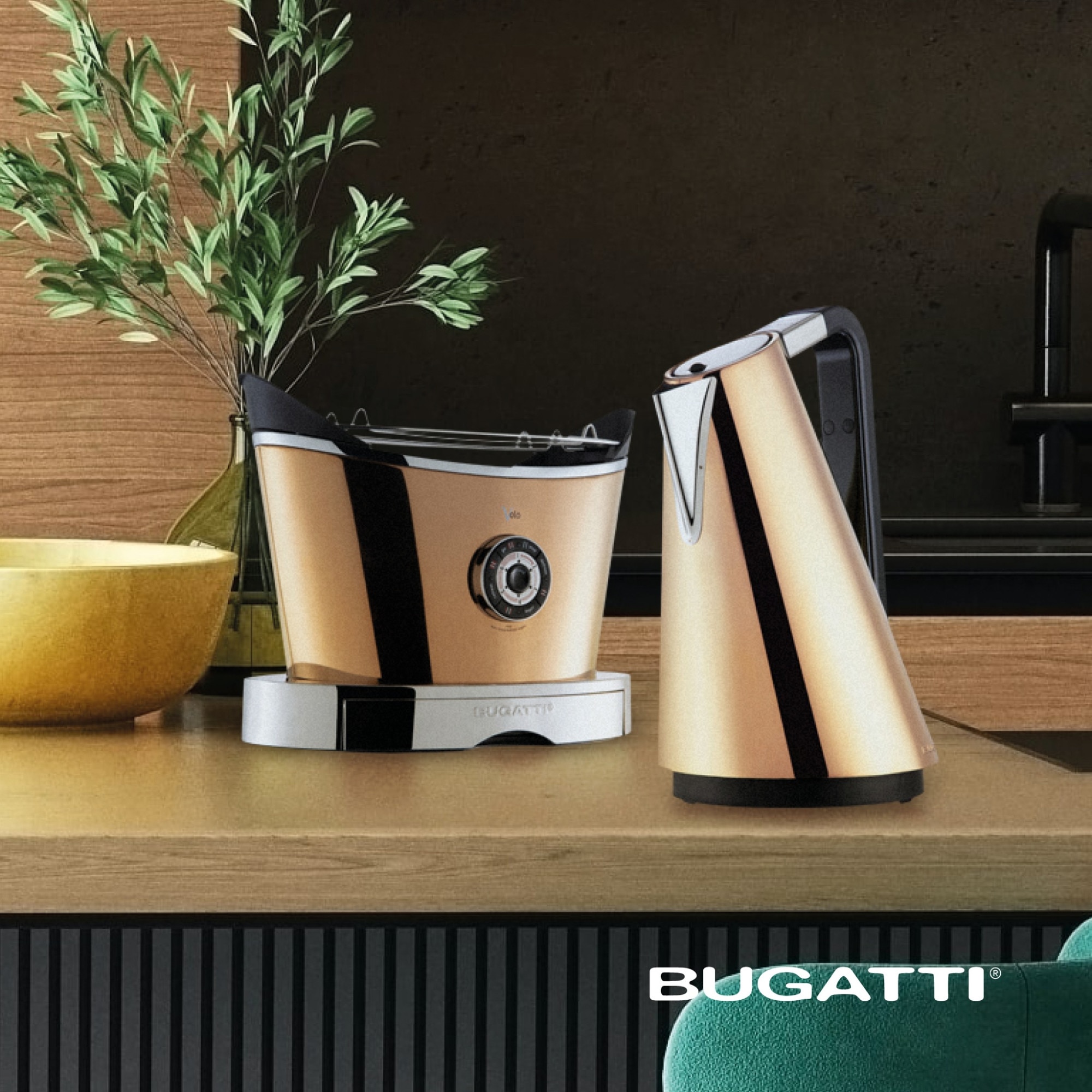Toaster Casa Bugatti, Volo, pentru 2 felii de paine, calitate premium ...