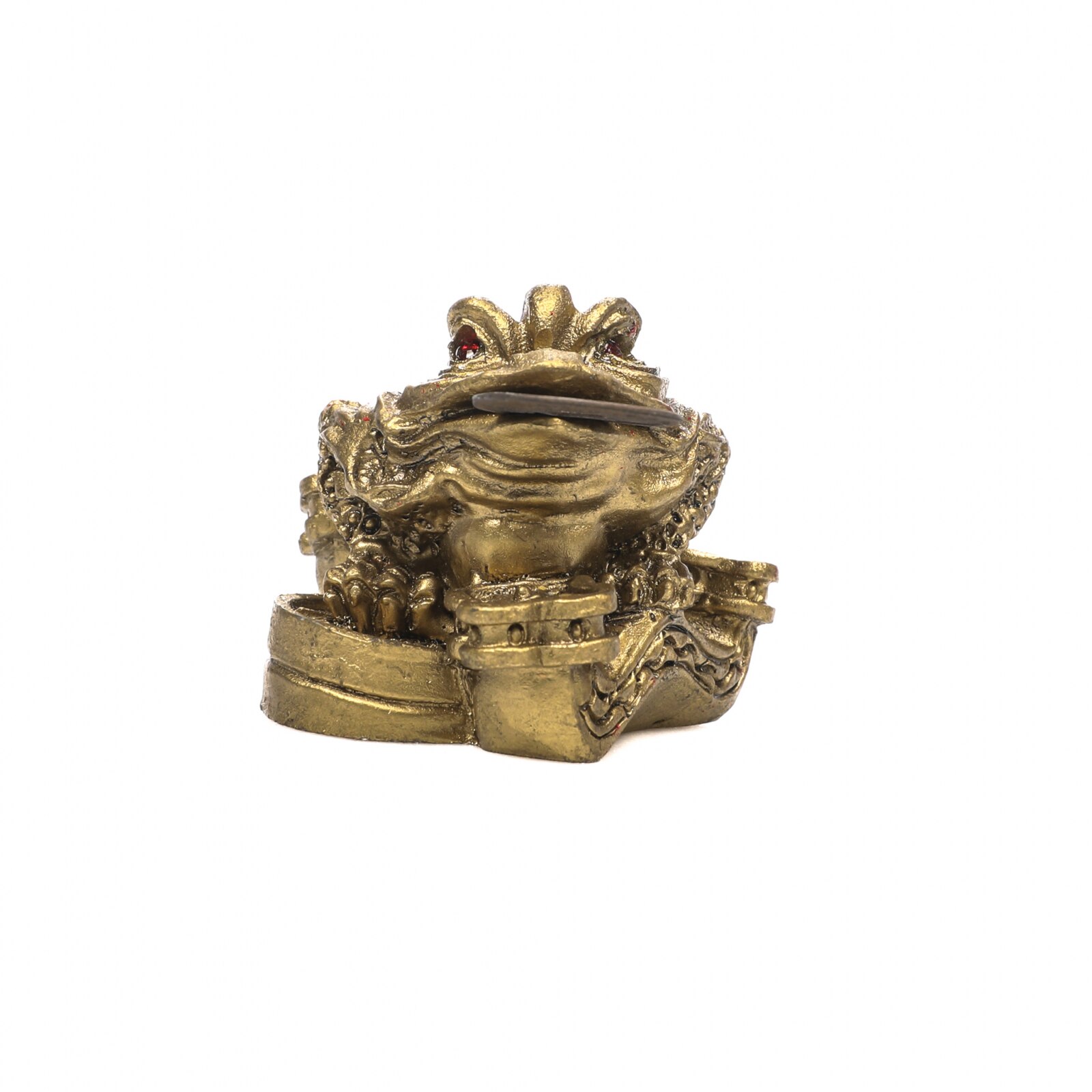 Statueta Feng Shui Broasca foarte foarte mica cu 3 picioare si pietre ...