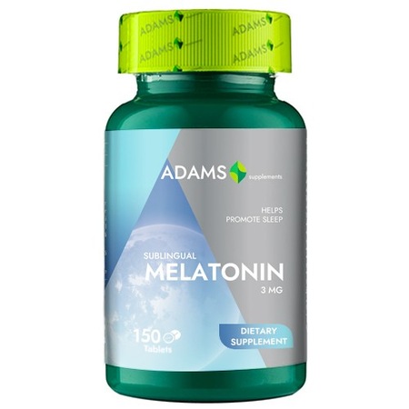 Melatonina 3 mg 150tab, Adams - eMAG.ro