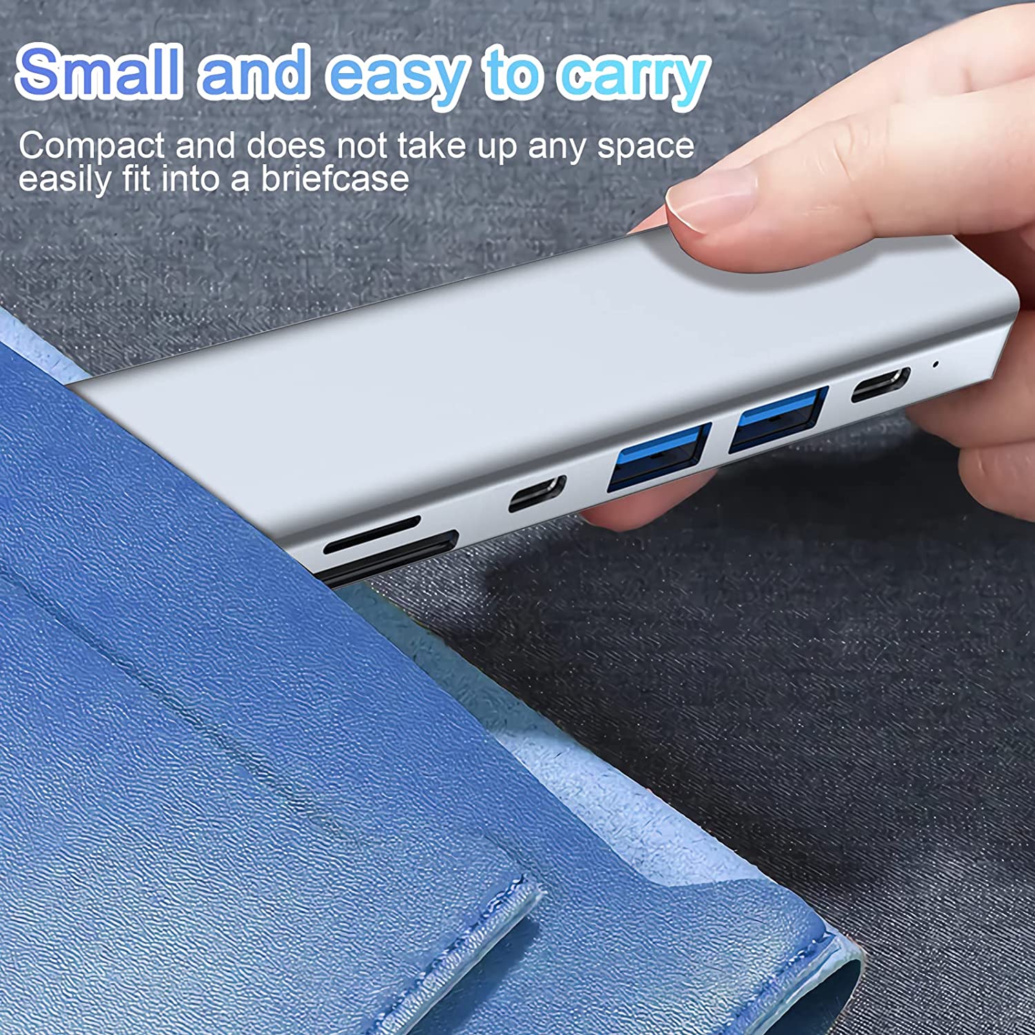 Hub USB 7 in 1 Tip C / USB 3.0. Cu Port HDMI 4K, Cu Card Reader ...