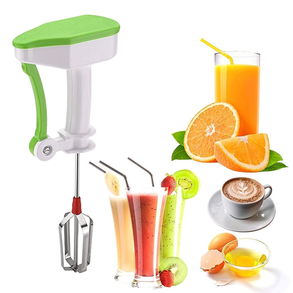 Mixer Manual Zenino - Multifunctional, Usor de Folosit, Portabil, Verde ...