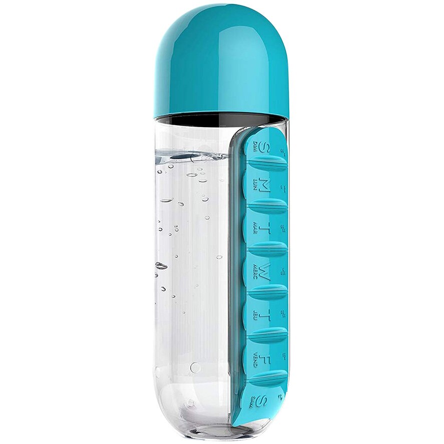 Organizator medicamente saptamanal, cu recipient pentru apa incorporat ...