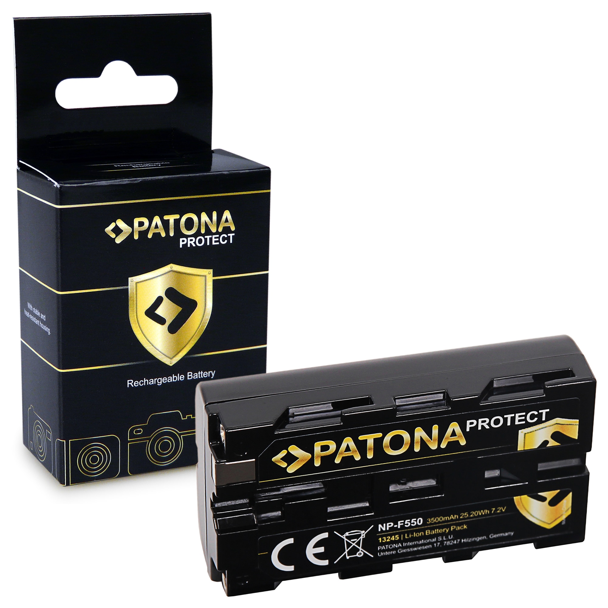 Pachet Incarcator Dual LCD si 2x Acumulator Patona Protect NP-F550 pentru Sony - eMAG.ro