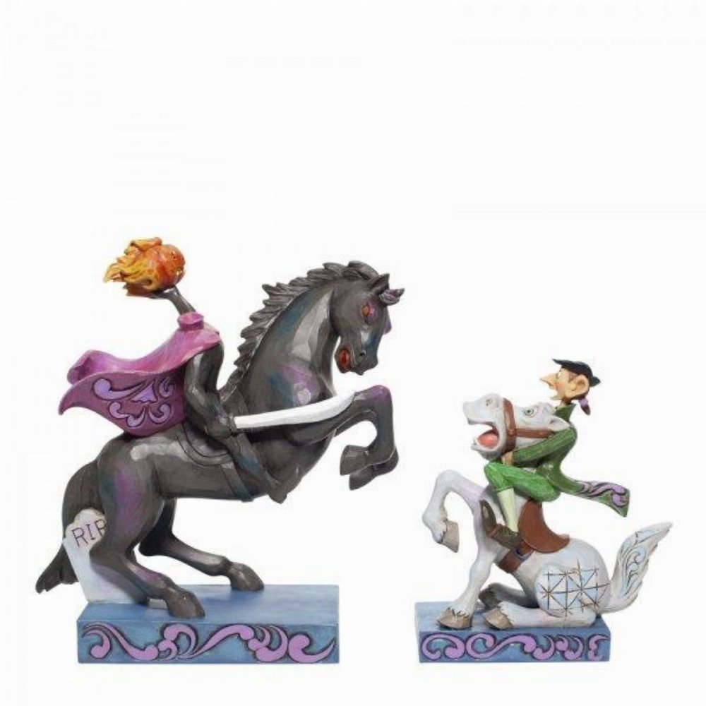 Figurina Disney: Calaretul fara Cap si Ichabod Crane, Enesco, 18 cm ...