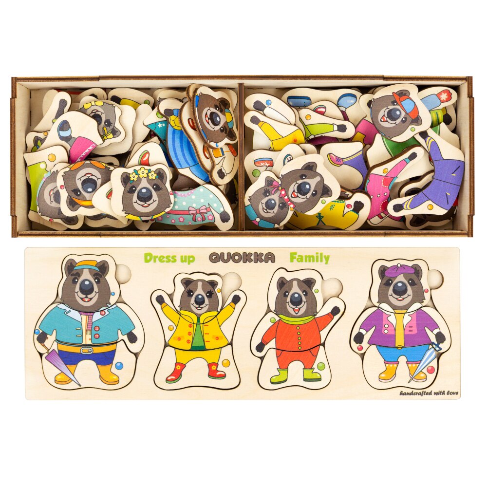 Puzzle Lemn - Familia de Ursuleti 72 piese - eMAG.ro