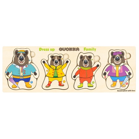 Puzzle Lemn - Familia de Ursuleti 72 piese - eMAG.ro