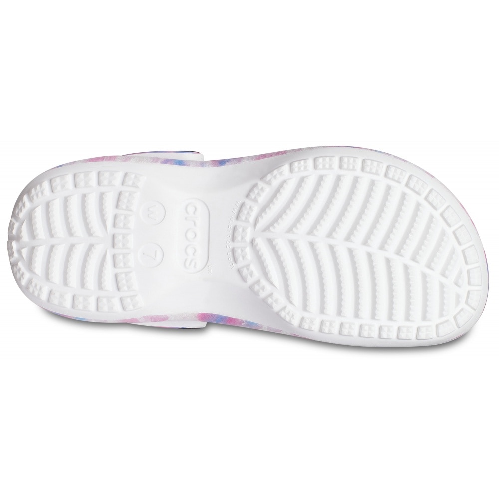 Saboti cu platforma dama Crocs, Alb/Multicolor - eMAG.ro