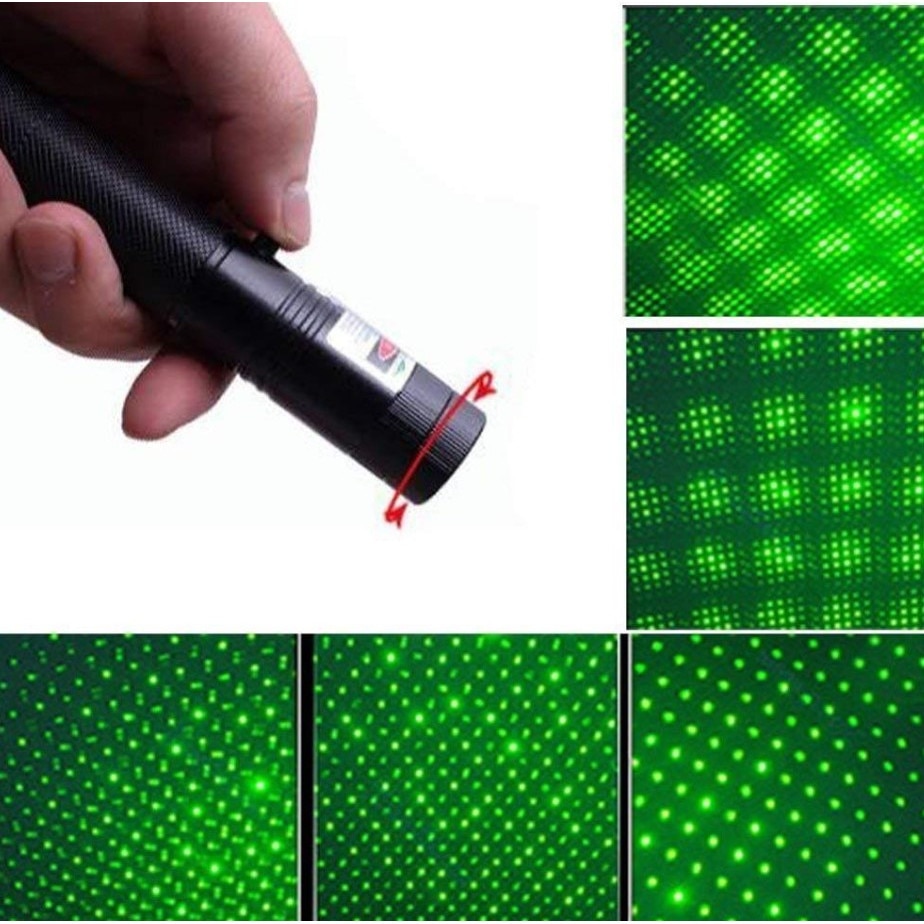 Lanterna cu laser pointer verde LED, profesionala, Incarcare USB, Raza ...