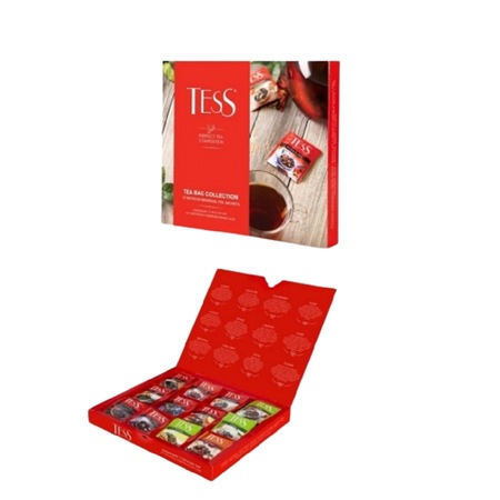 Set 60 pliculete de ceai, Tess, 100 g - eMAG.ro