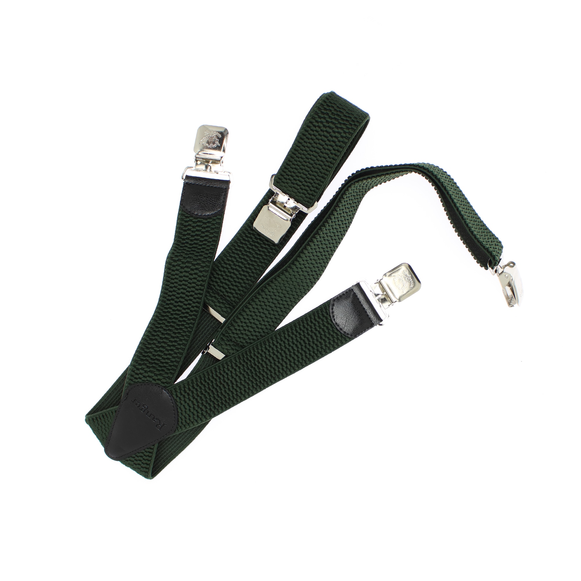 Bretele adulti unisex late, Verde Kaki, cu 4 inchizatori metalice, 40 ...
