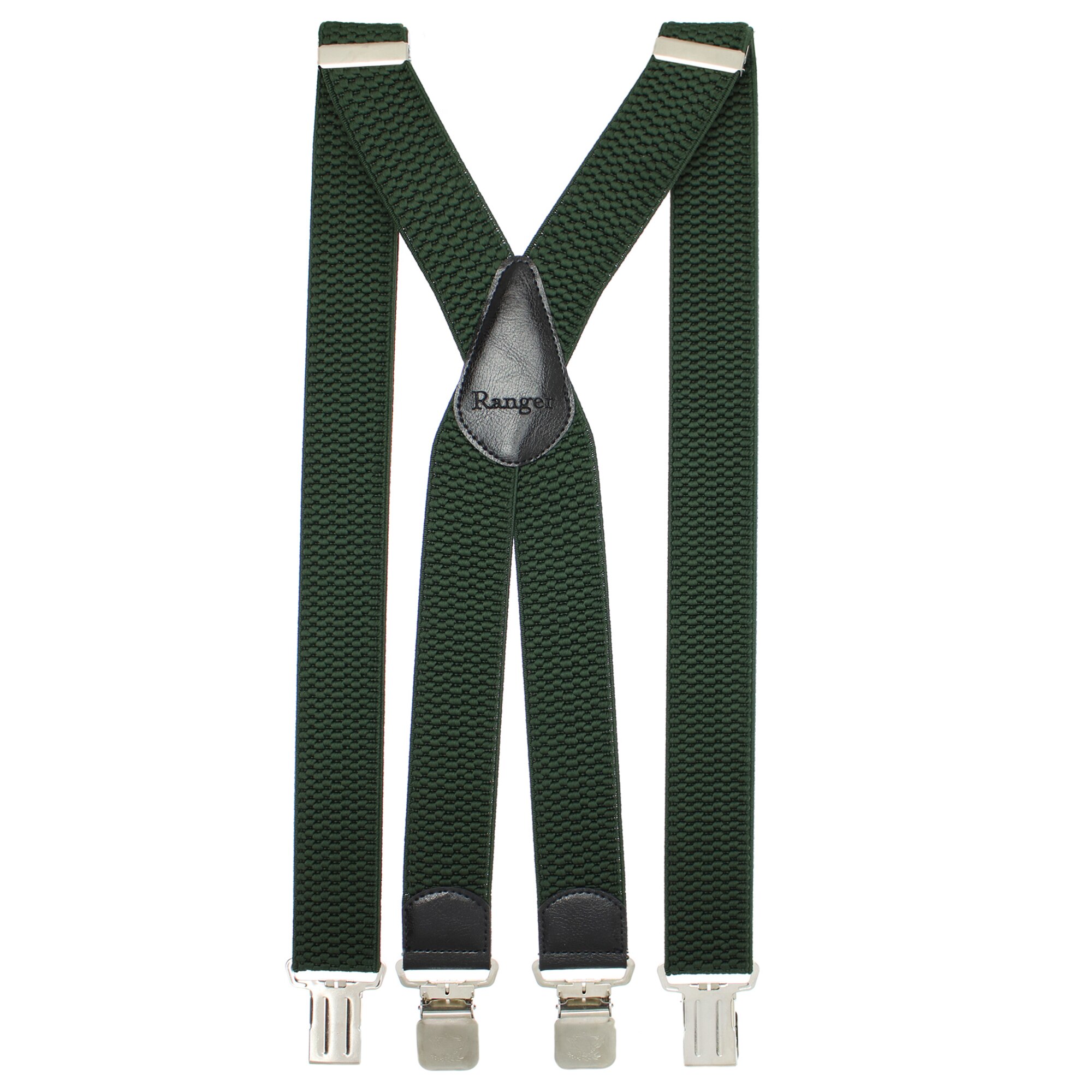 Bretele adulti unisex late, Verde Kaki, cu 4 inchizatori metalice, 40 ...