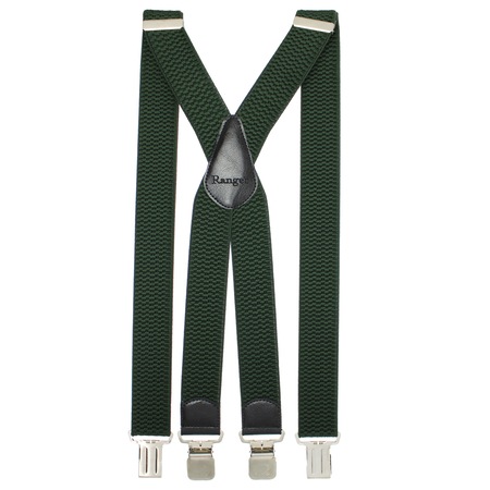 Bretele adulti unisex late, Verde Kaki, cu 4 inchizatori metalice, 40 ...