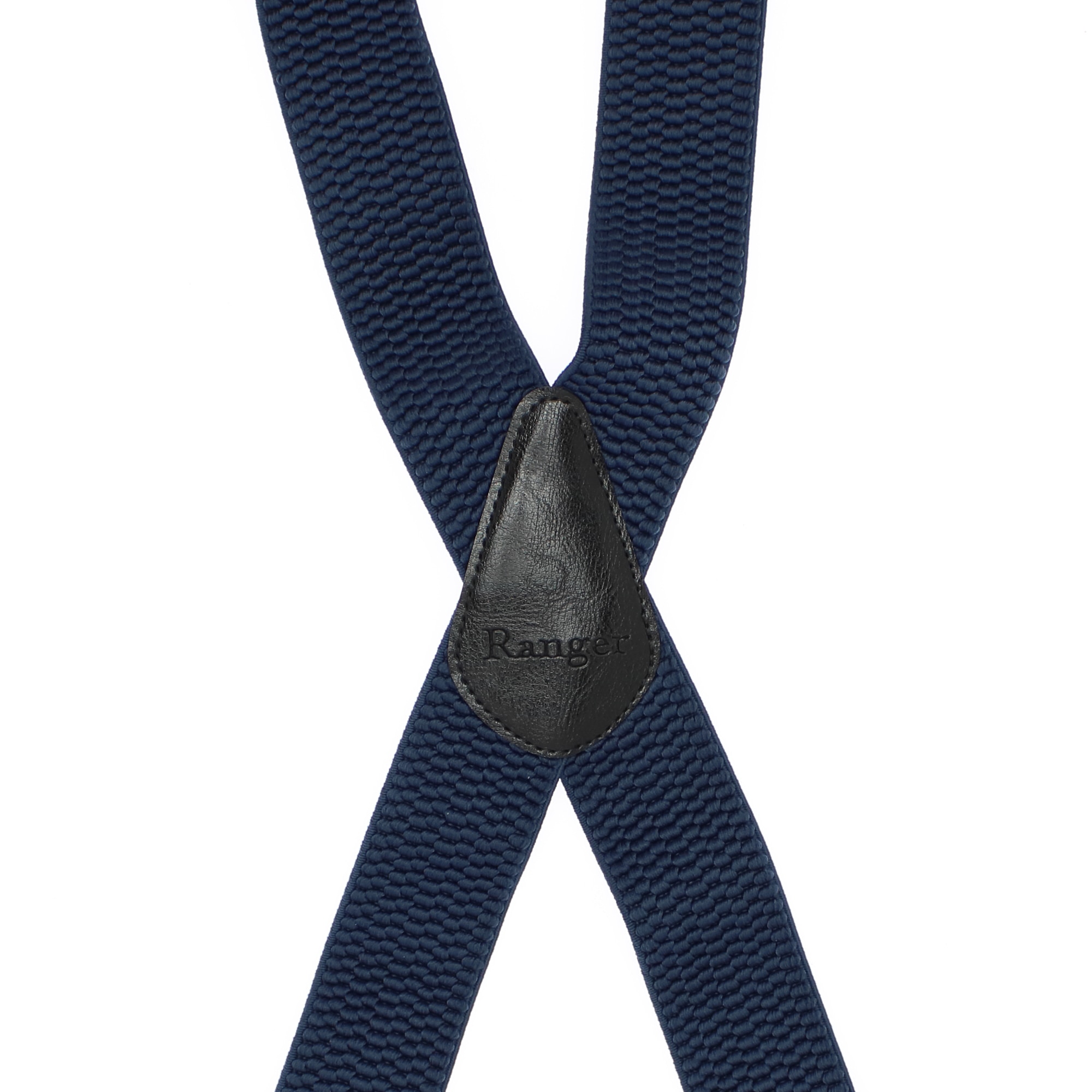 Bretele adulti unisex late, Albastru Navy, cu 4 inchizatori metalice ...