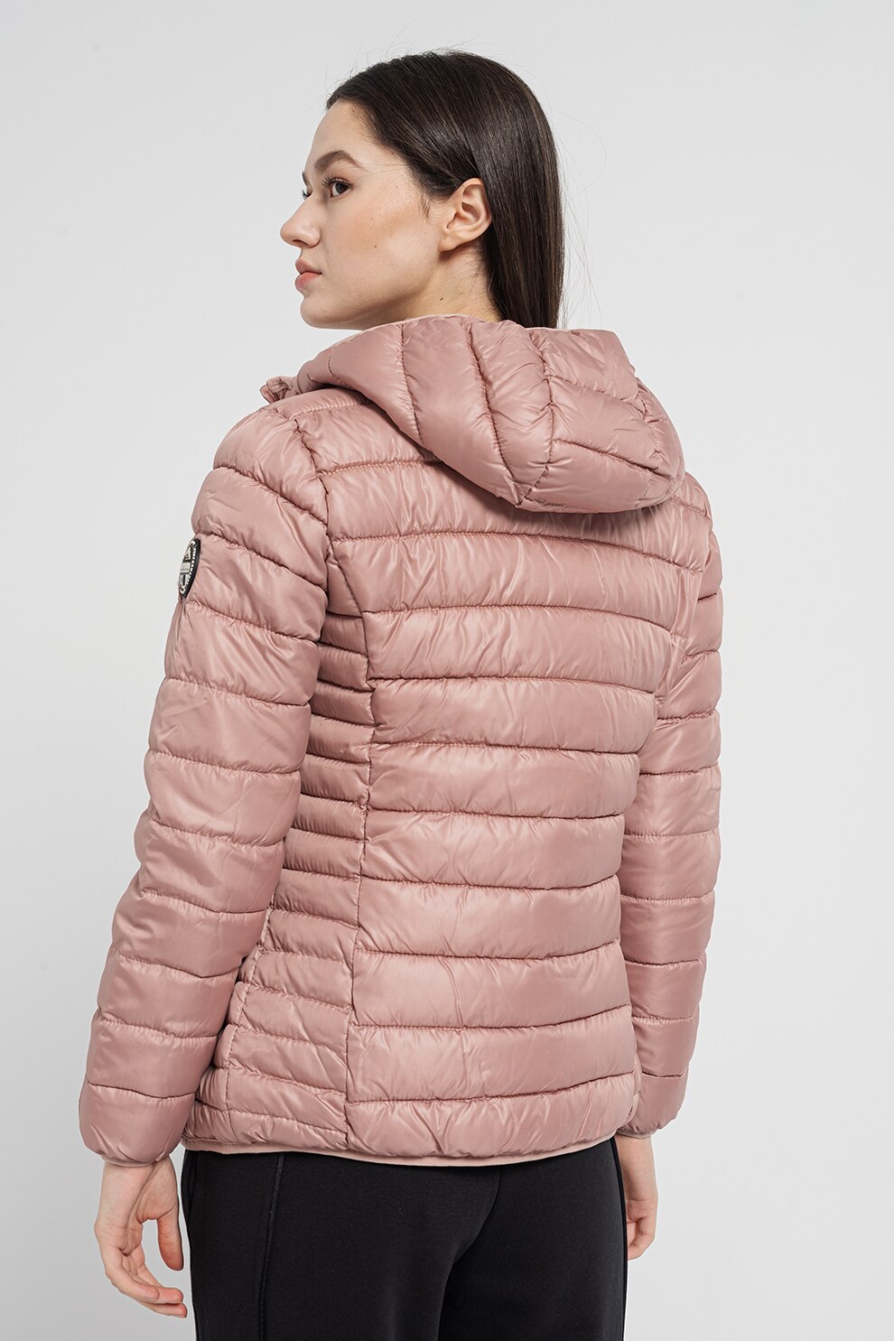 Anapurna, Geaca cu buzunare cu fermoar Ada, Roz prafuit, 3 - eMAG.ro