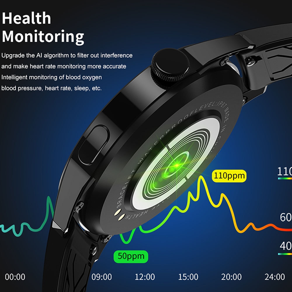 Smartwatch T3 Pro, Bluetooth 5.2, 1.28'', 220mAh, Maro - eMAG.ro