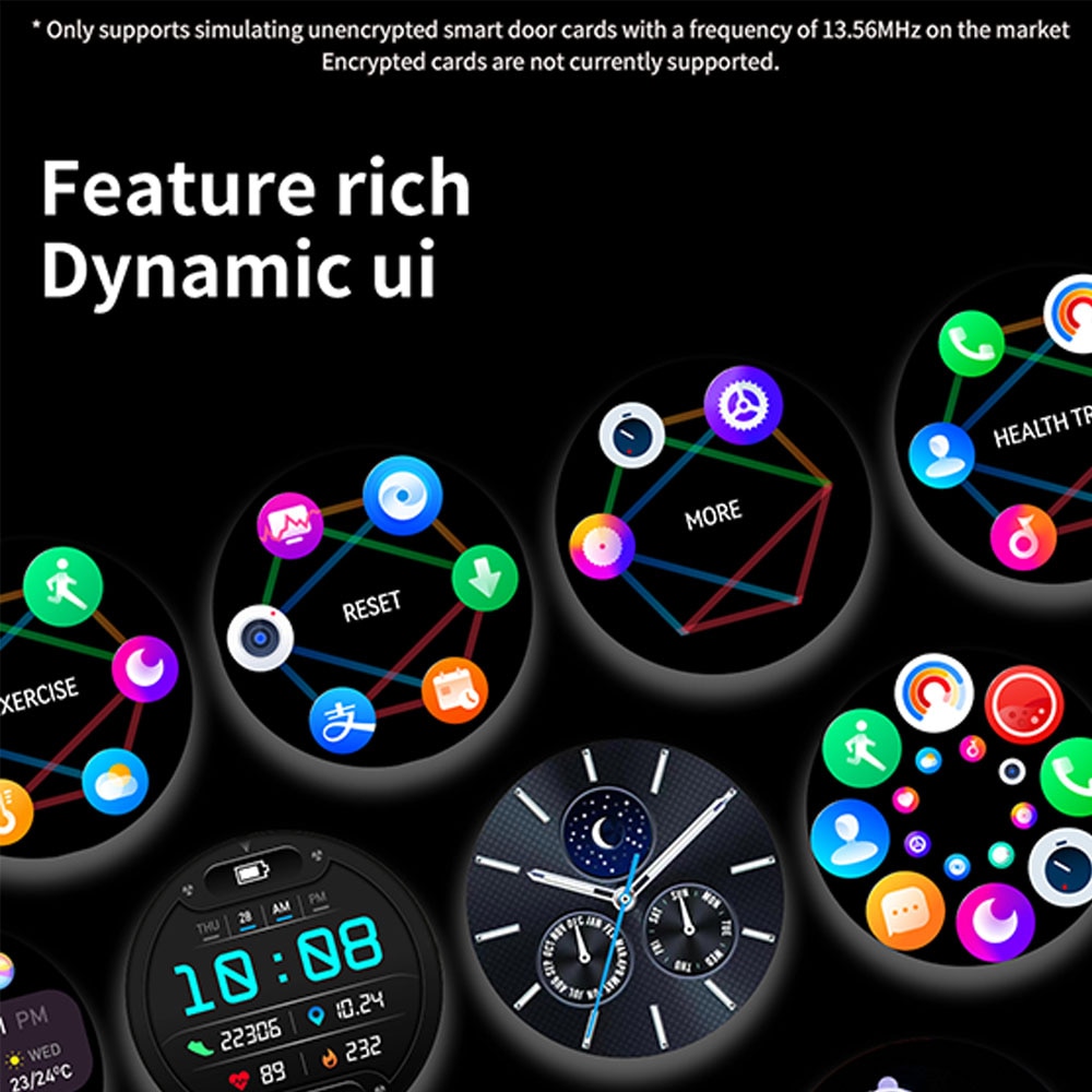 Smartwatch T3 Pro, Bluetooth 5.2, 1.28'', 220mAh, Maro - eMAG.ro