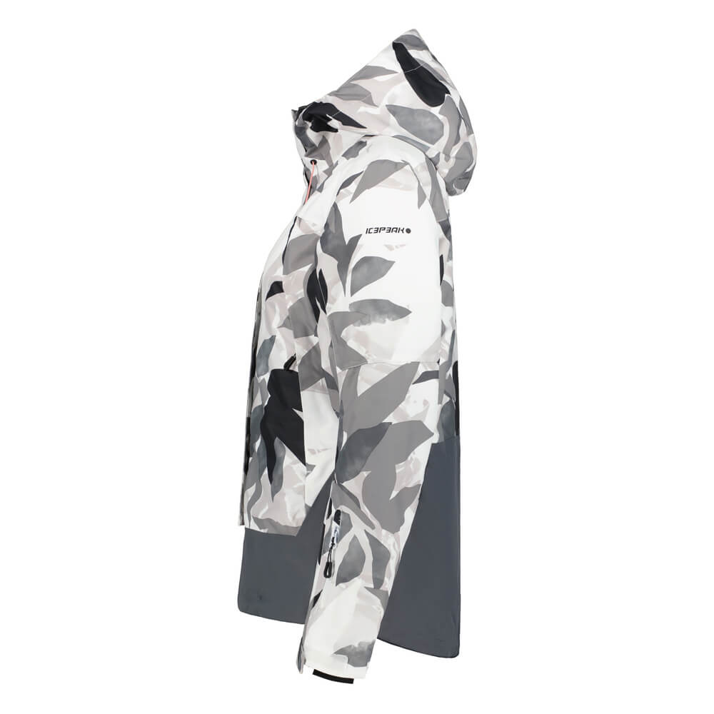 Geaca Ski Icepeak Corbin, alb-negru, femei - eMAG.ro