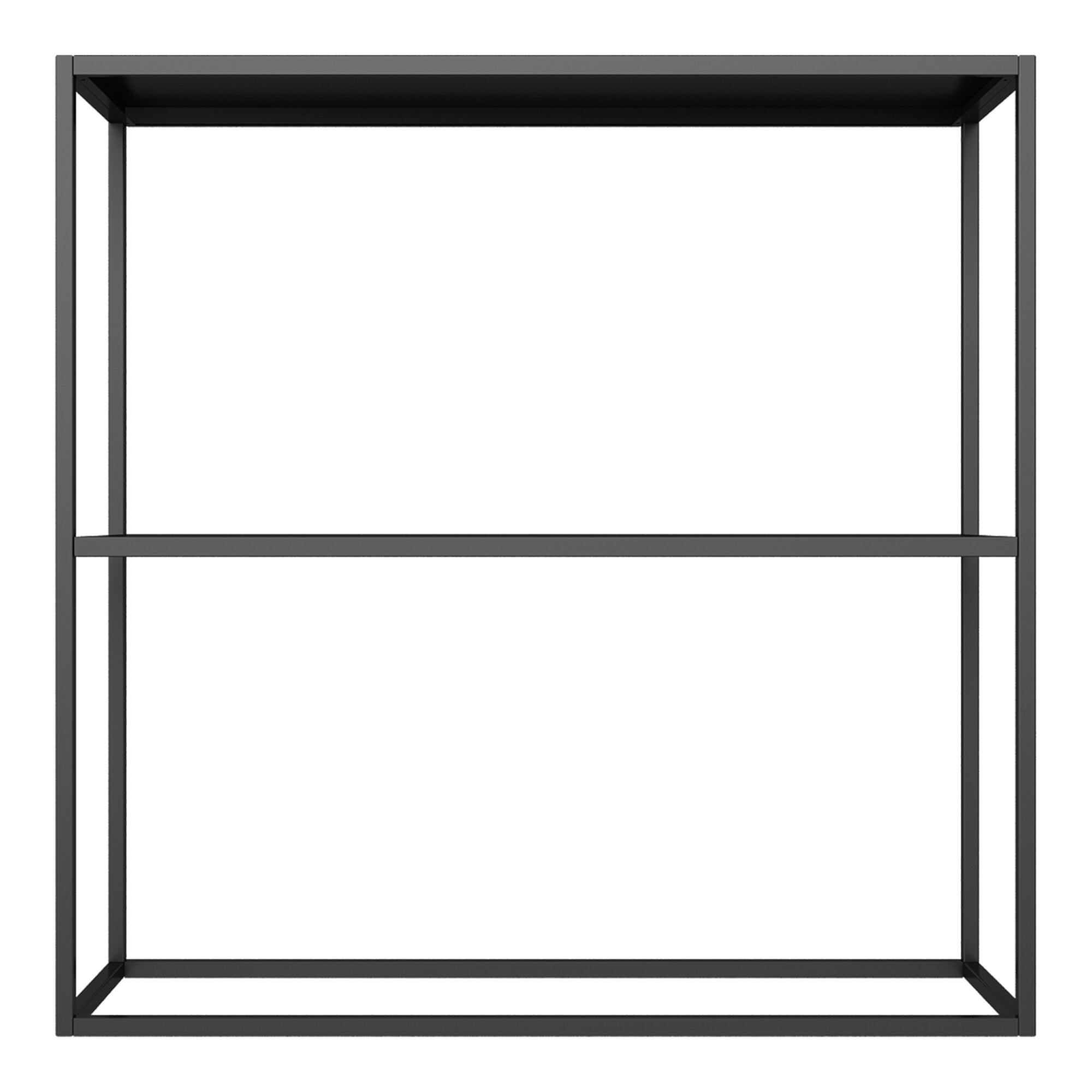 Masa consola, en.casa, Stromstad, 80 x 79,5 x 26 cm, otel, negru mat ...