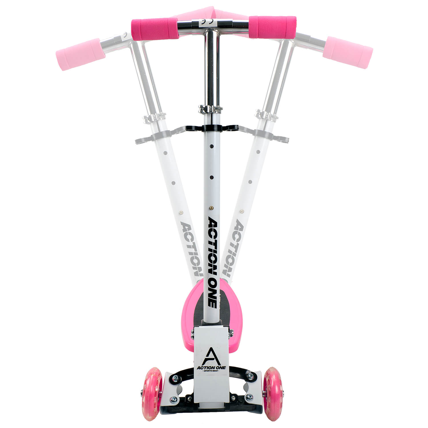 Trotineta Scooter 4 roti, pliabila, Culoare Roz - eMAG.ro