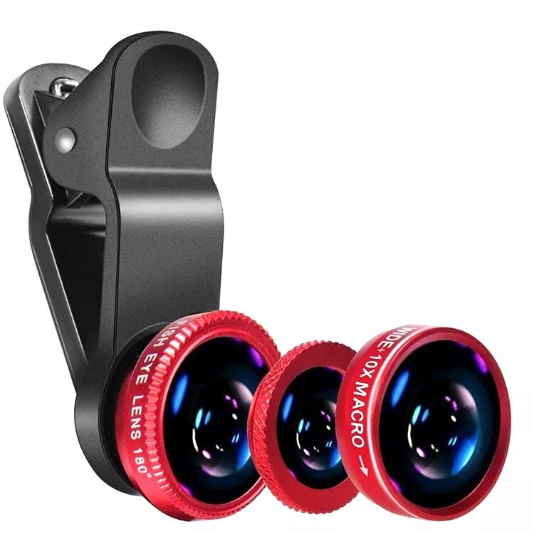 Универсални обективи за телефон AlianX, Mobi, Fish eye, Macro, Wide ...