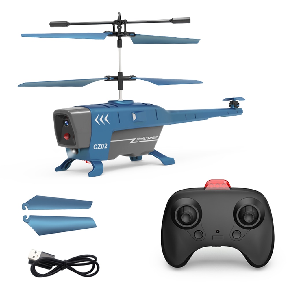Elicopter cu telecomanda, Plastic, 7 ani+, Albastru - eMAG.ro