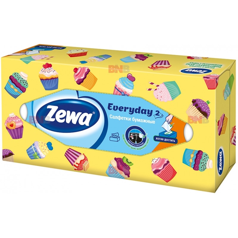 Кърпички за лице, Zewa Deluxe Design, 2 слоя - eMAG.bg