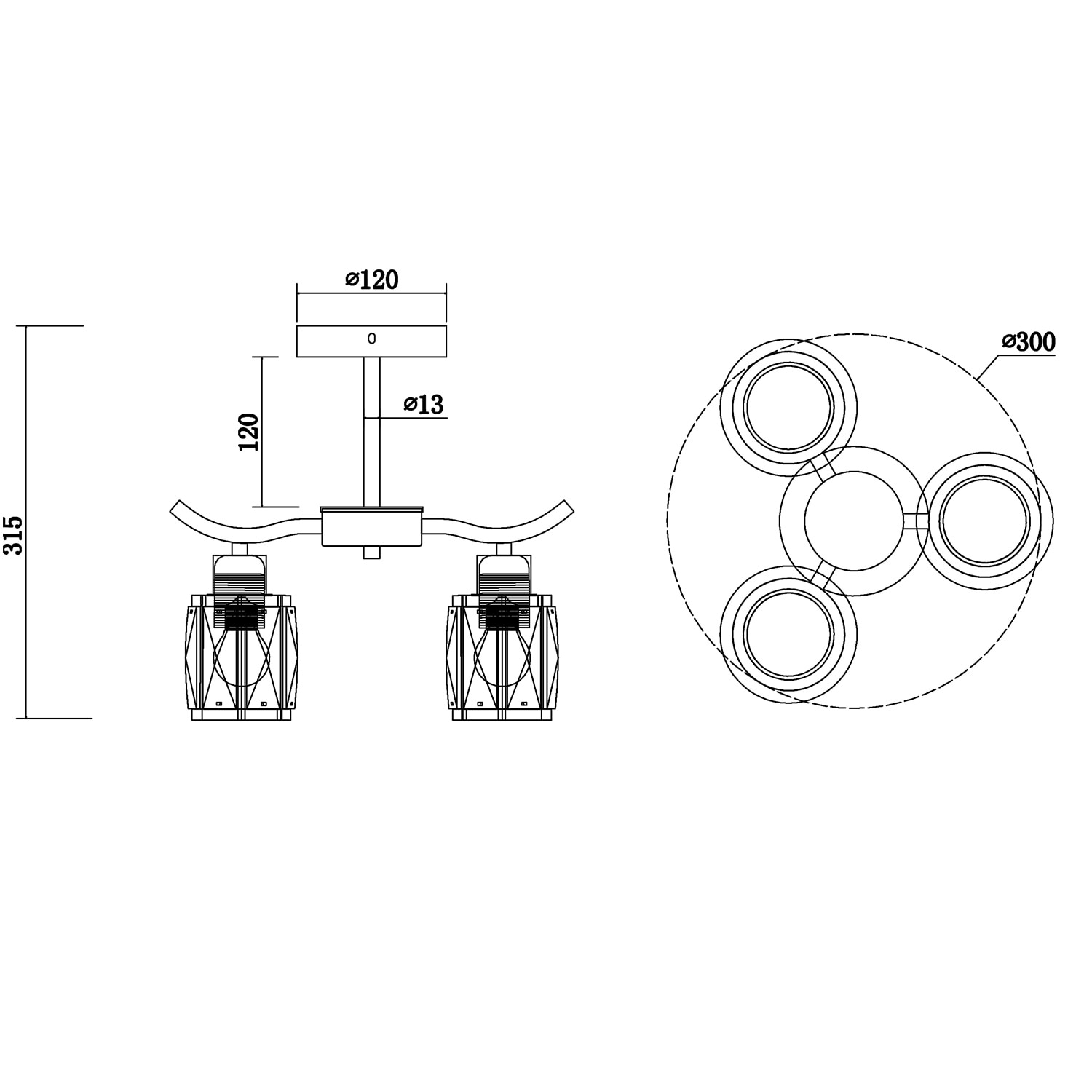 Candelabru Aria, Agora Lighting, Otel, E27, Auriu - eMAG.ro