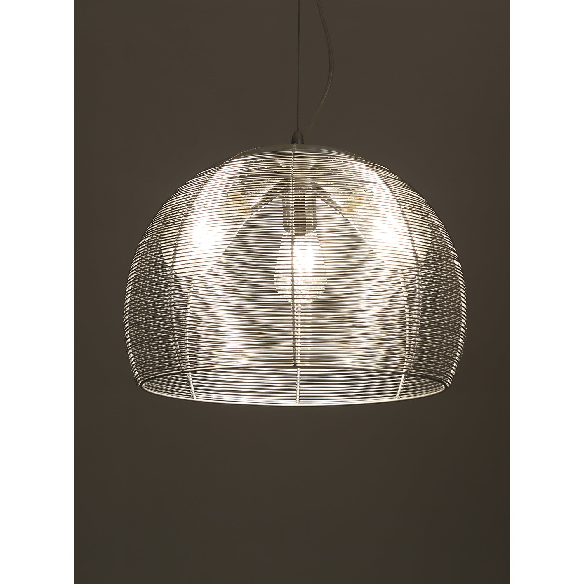 Пендел Sima, Agora Lighting, алуминий, E27, Сребрист - eMAG.bg