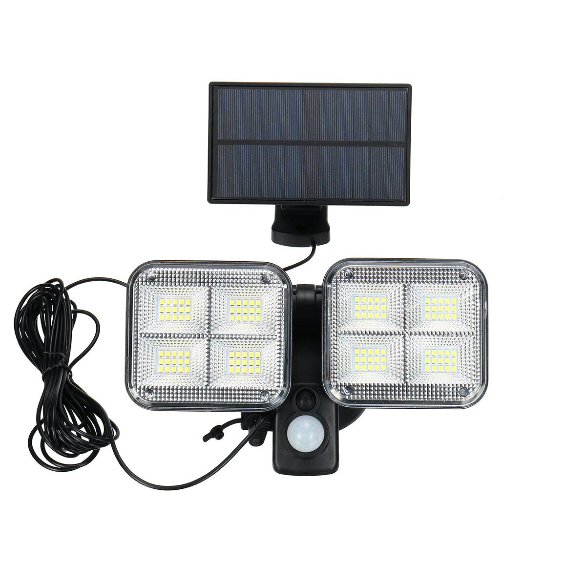 Proiector dublu cu incarcare Solara, 120 led SMD, iKlassQeer - eMAG.ro