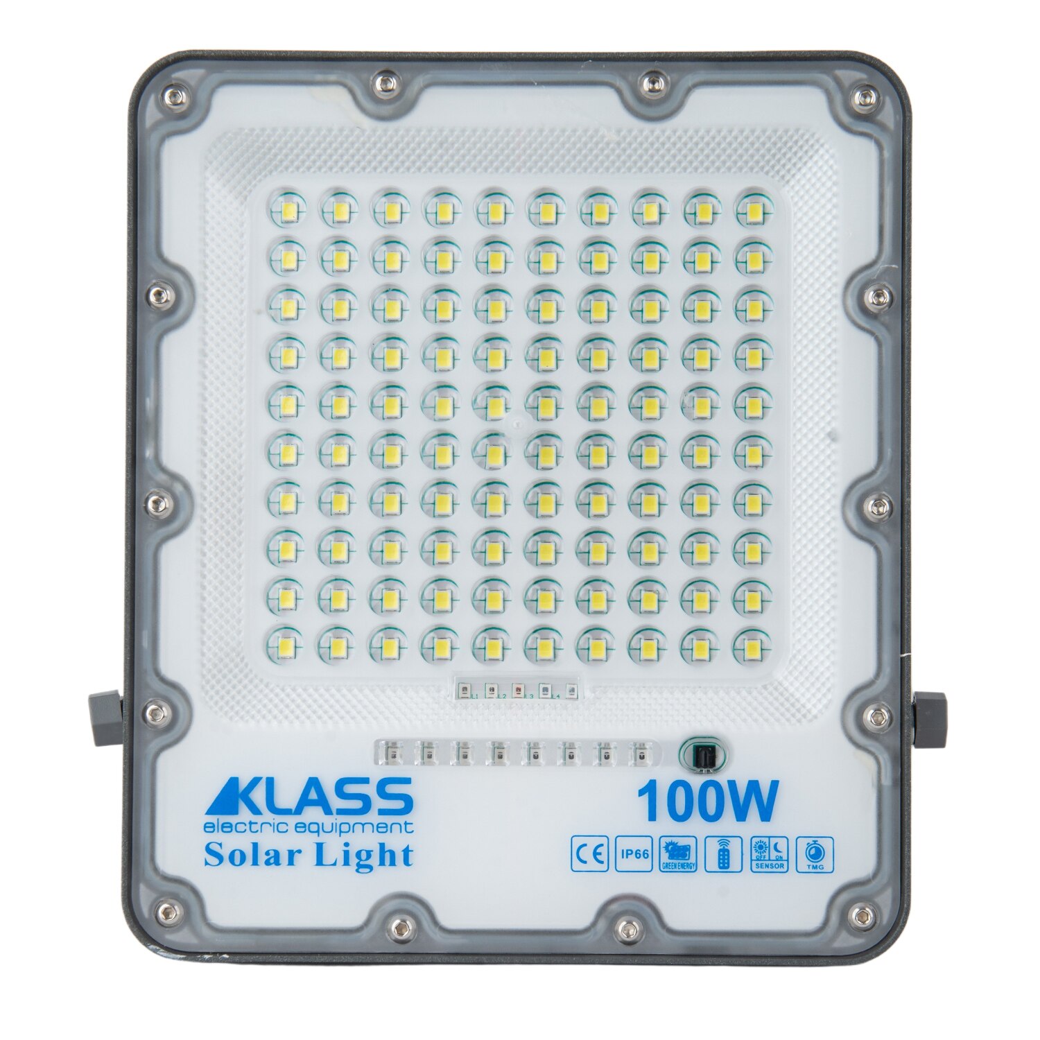 Proiector Led Solar 100W Panou Si Telecomanda Lumina Rece - eMAG.ro