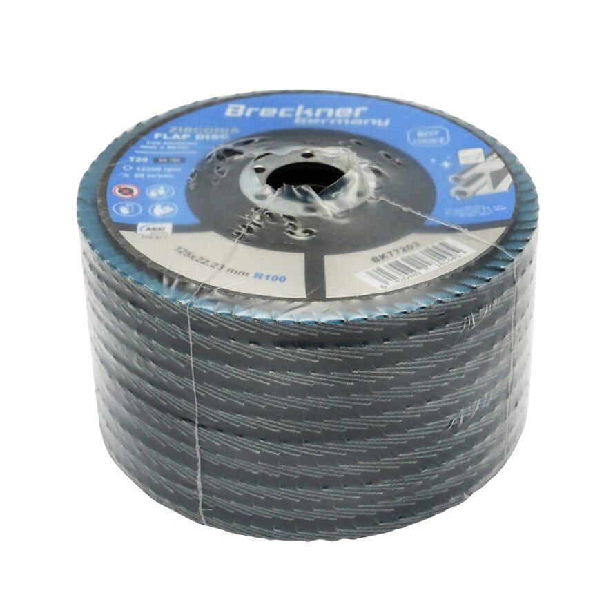 Disc lamelar abraziv cu zirconiu pentru taiat si polizat metal, inox P100, 125mm - eMAG.ro