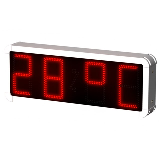 Ceas electronic stradal LED, o singura fata, inaltime cifre 200mm ...