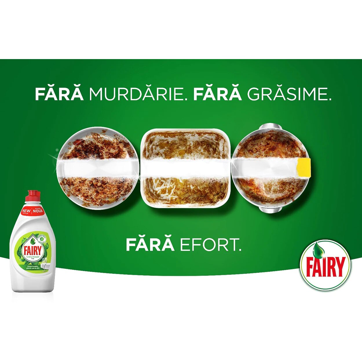 Препарат за Съдове Fairy, Ръчен, 100% Ефективен, Приятен Аромат, Лимон ...