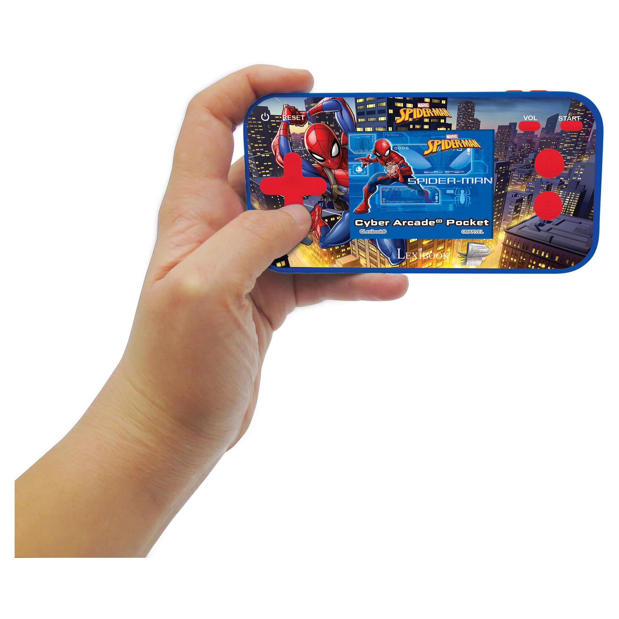 Consola Spider-Man, Lexibook, 3ani+, 150 Jocuri, Albastru - eMAG.ro