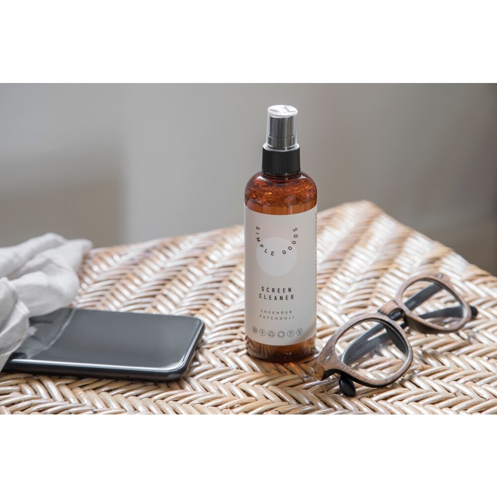 Simple Goods képernyőtisztító spray, levendula és pacsuli illatú ...